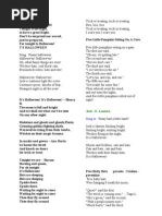 Halloween Songs and Finger Plays | PDF | Trick Or Treating | Halloween