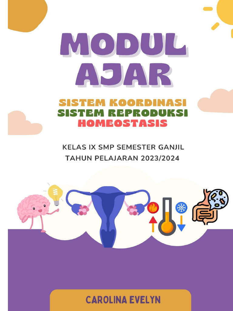 Modul Ajar SISTEM KOORDINASI REPRODUKSI HOMEOSTASIS Kelas IX | PDF | Sains & Matematika