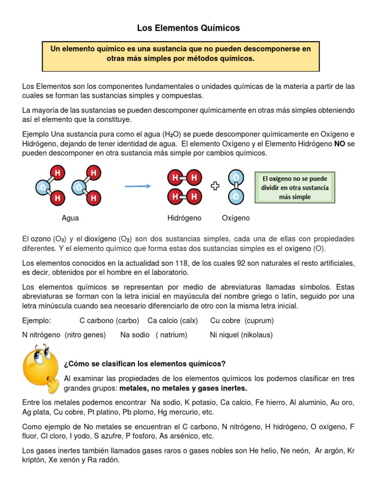 Los Elementos Químicos | PDF | Elementos químicos | Sustancias químicas