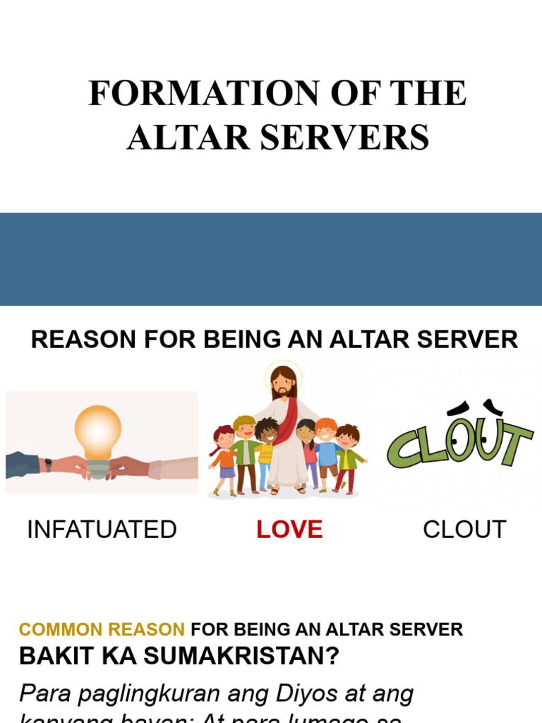 Formation of The Altar Servers | PDF | Mass (Liturgy) | Altar