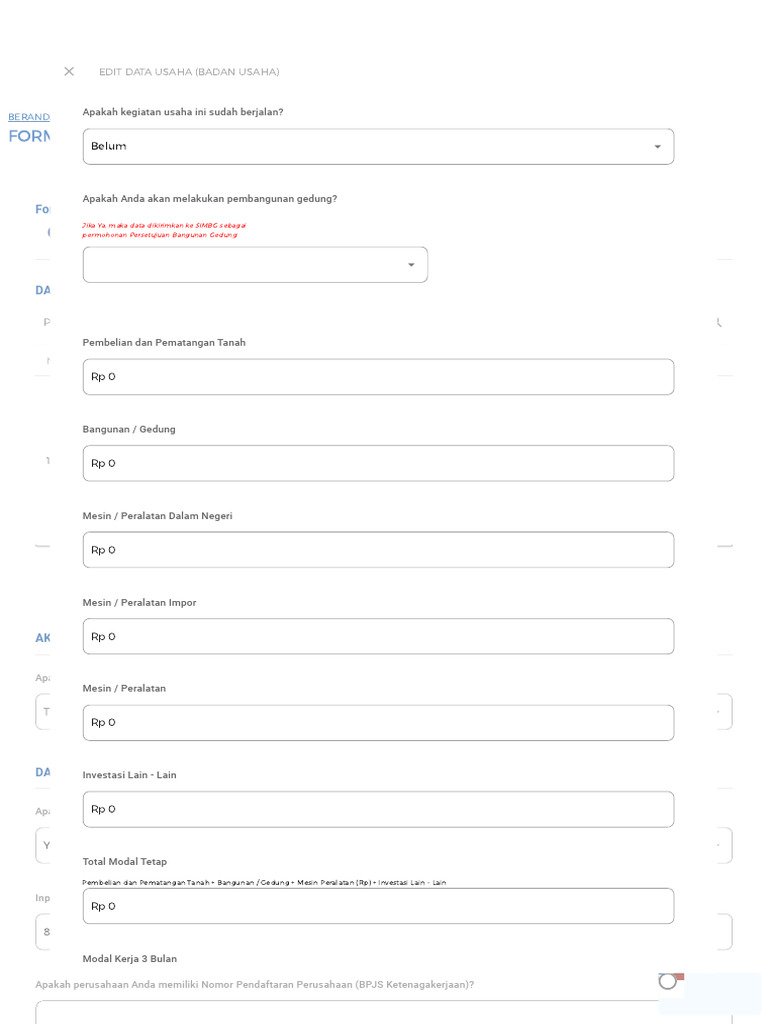 UMK - Hal 2dan 3 - Badan Usaha - OSS RBA | PDF