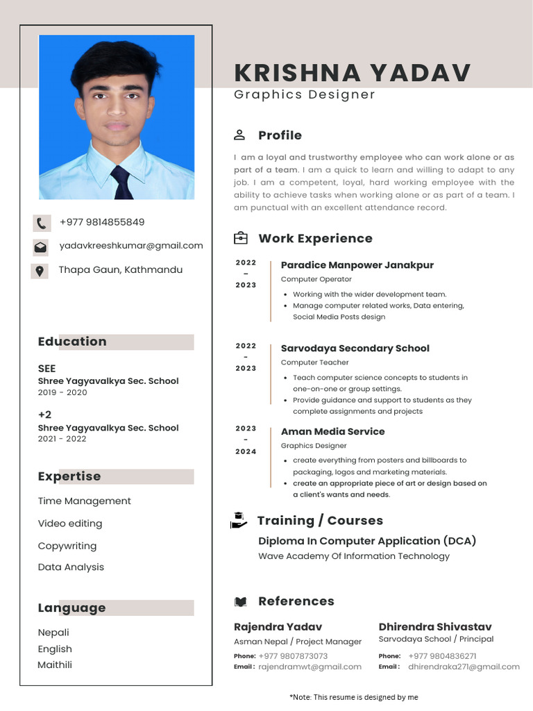 Krishna Yadav: Profile | PDF | Human Communication | Computing
