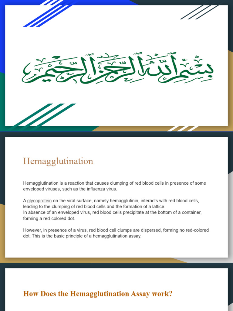 Hemagglutination Assay | PDF | Influenza | Clinical Medicine