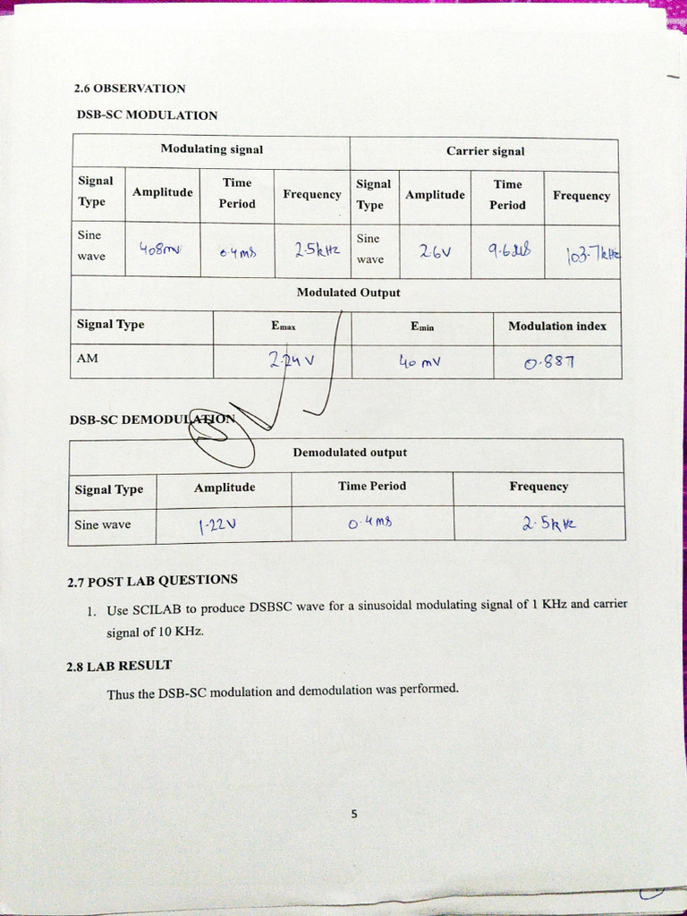 ADC Experiment 2 Pre and Post Lab | PDF