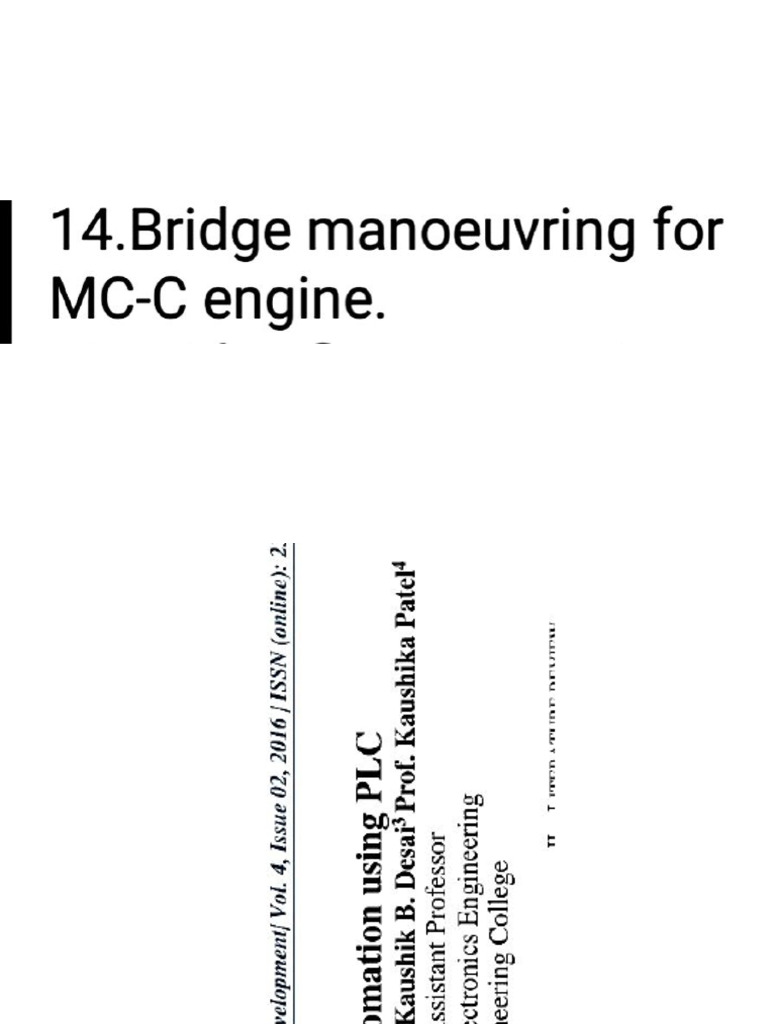 Orals BRIDGE MANVRING | PDF