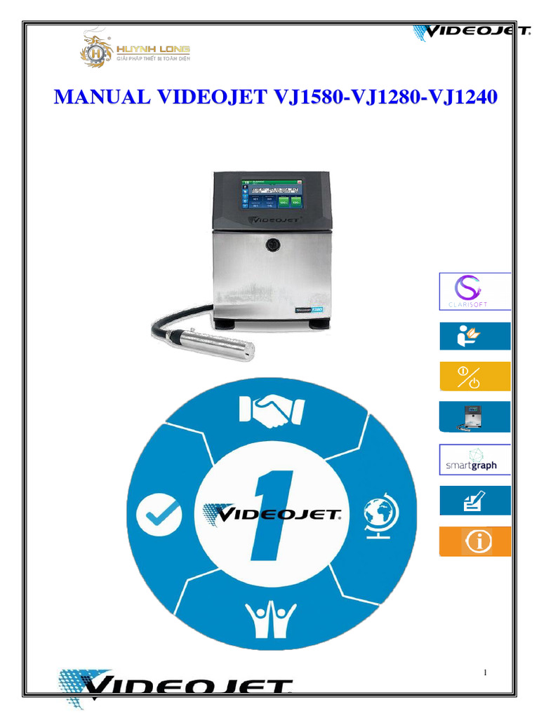 Manual Videojet 1240 1280 1580 | PDF | Printer (Computing) | Computing