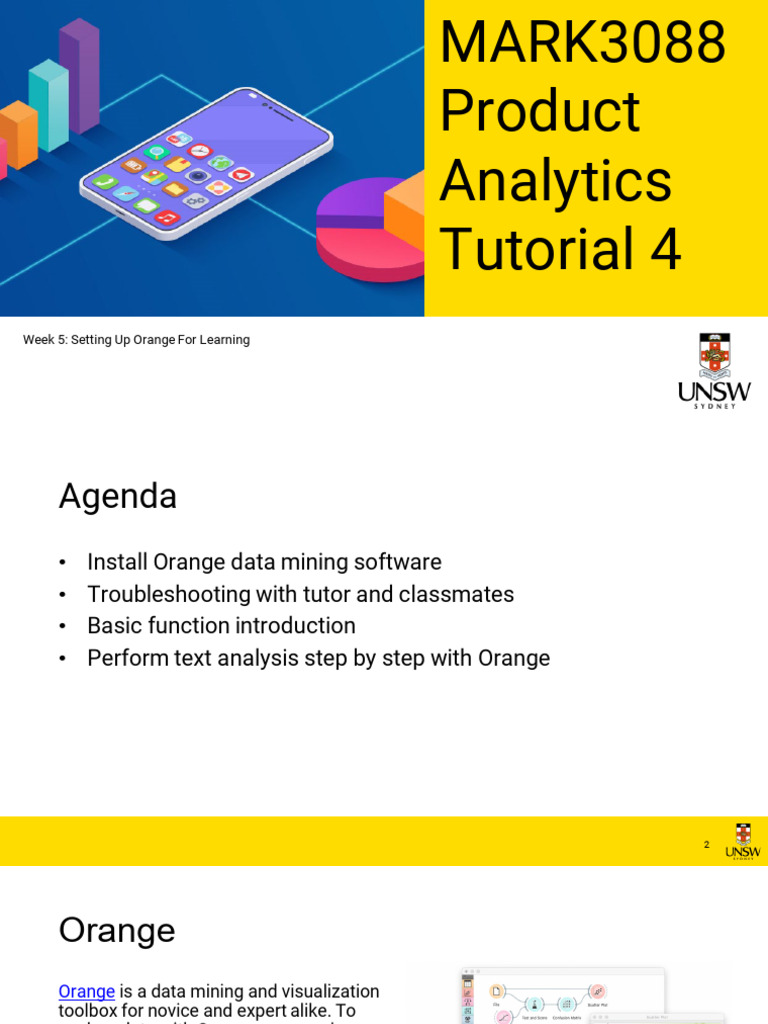 MARK3088 - TUT4 wk5 - Setting Up Orange Text Analysis | PDF | Data | Data Science