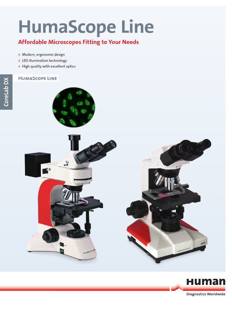 HumaScope LED Microscopes Overview | PDF | Pixel | Digital Camera