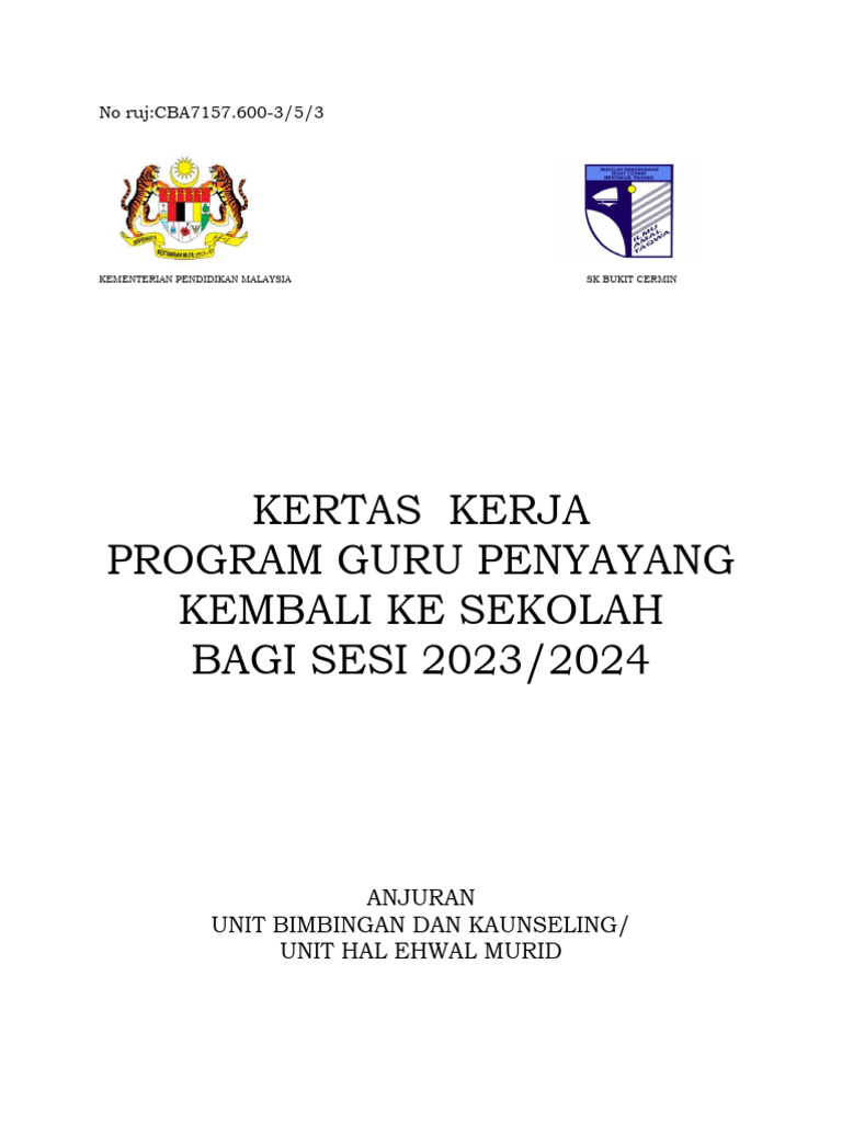 Program Guru Penyayang 2023/2024 | PDF
