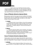 Densities of Typical Rock Types and Minerals PDF | PDF | Rock (Geology ...