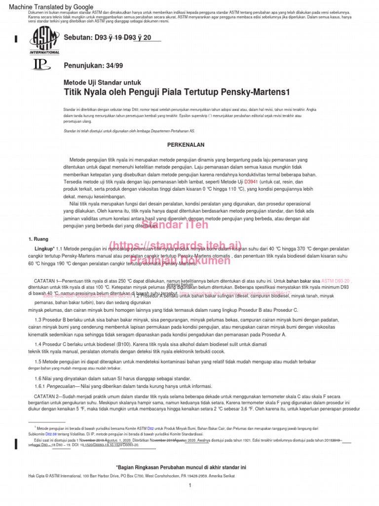 Astm D93 20 | PDF | Komputer