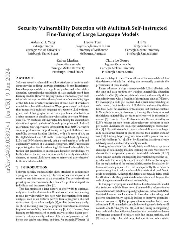 Security Vulnerability Detection With Multitask Se | PDF | Artificial Neural Network ...