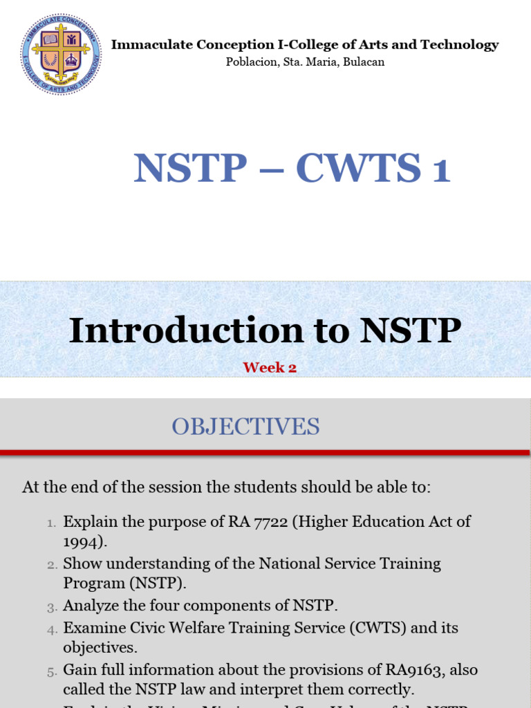 NSTP PPT.2 Week2 | PDF | Health Care | Reserve Officers' Training Corps