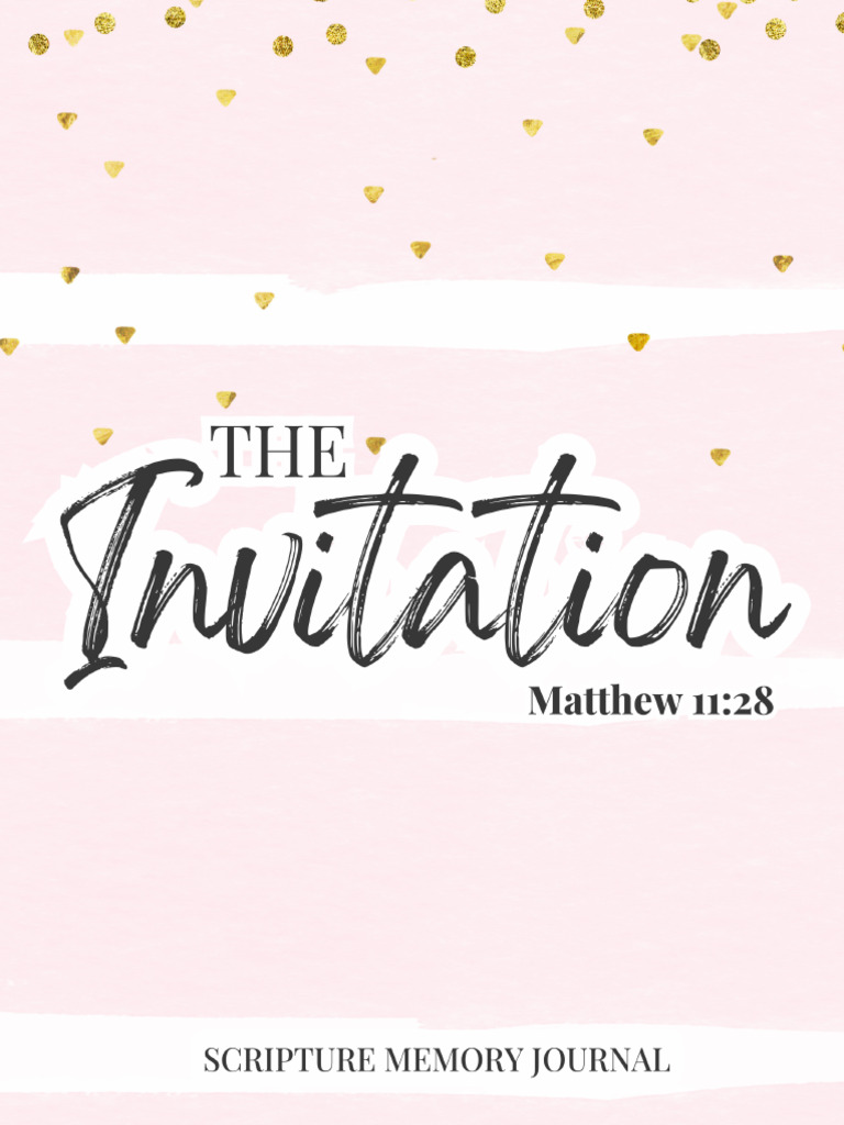 The Invitation Matthew 1128 | PDF