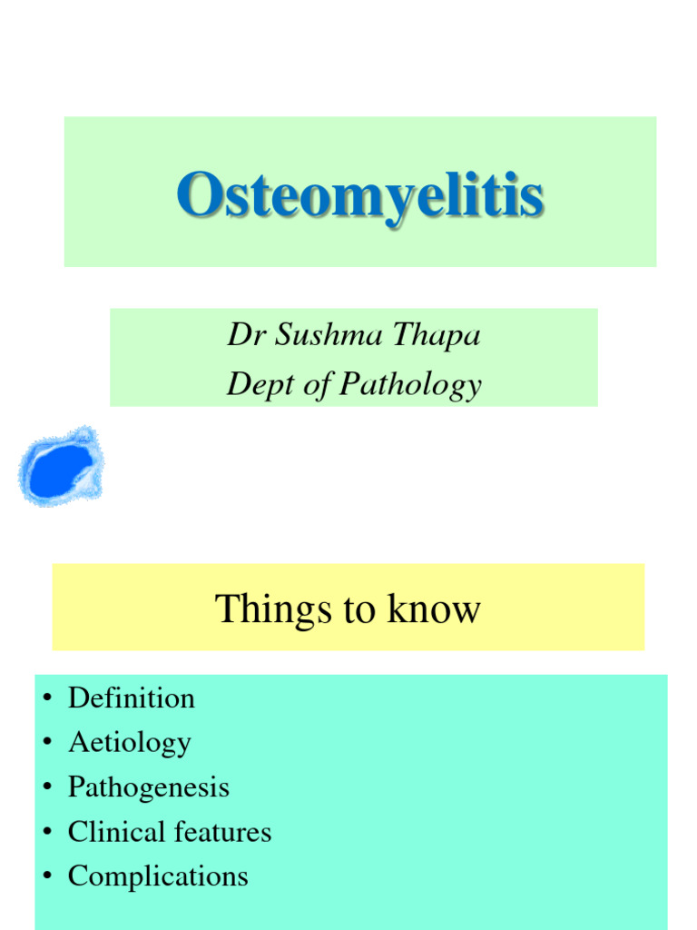 Osteomyelitis (Pyogenic TB) | PDF | Bone | Epidemiology