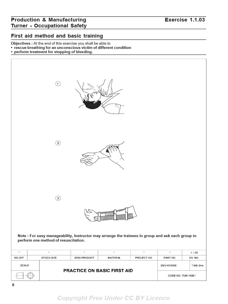 D-03 Nimi First Aid & Basic Training | PDF | Cardiopulmonary Resuscitation | Clinical Medicine