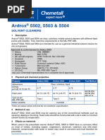 Ardrox® 6025A MULTI-PURPOSE AIRCRAFT CLEANER TDS | PDF | Corrosion | Steel