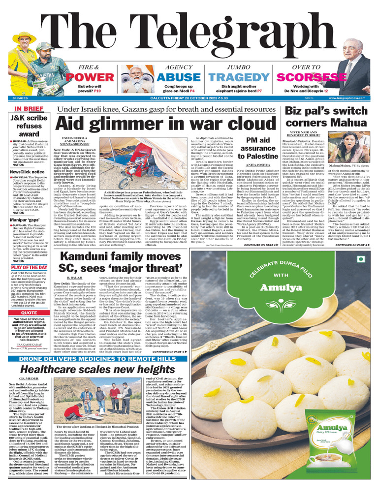 The Telegraph 20 Oct 2023 | PDF