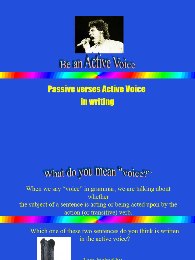 Best Teaching Active Passive | PDF | Lion | Subject (Grammar)