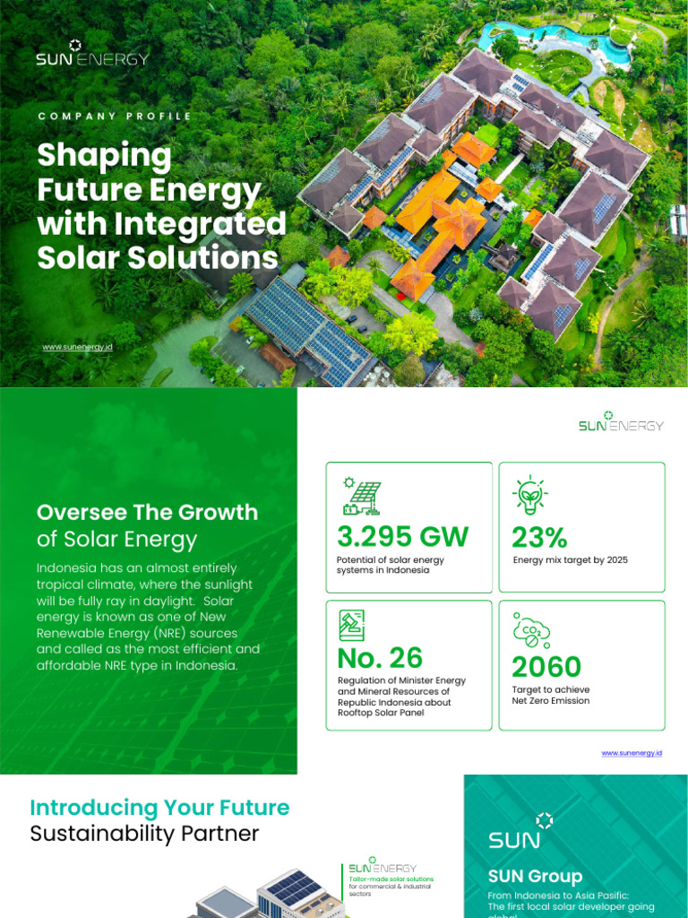 Compro PPT SUN Energy New KV 2023 | PDF | Solar Power | Photovoltaic System