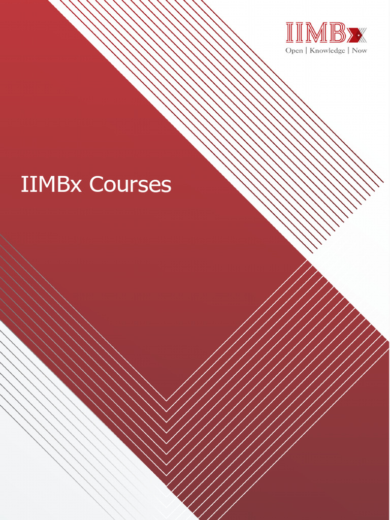 IIMBx MOOCs Course Catalog | PDF | Bayesian Inference | Machine Learning
