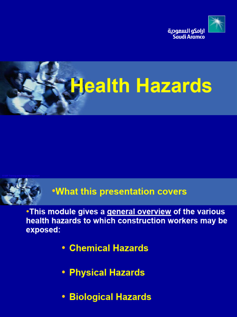 04- ARAMCO HEALTH HAZARD | Download Free PDF | Radiation | Hazards