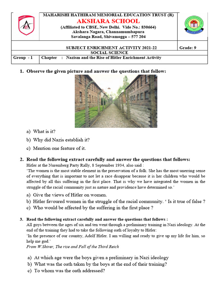 Grade 9 Social Science Enrichment Activities | PDF | Poverty | Poverty ...