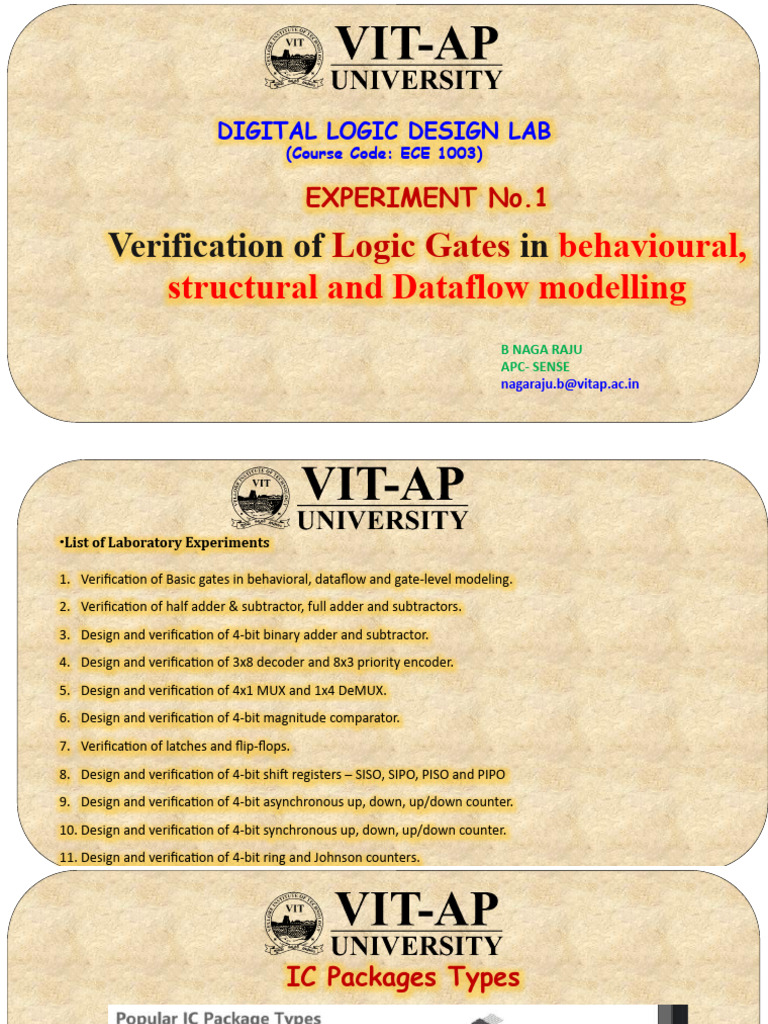 Digital Logic Design Lab Guide | PDF | Hardware Description Language | Logic Gate