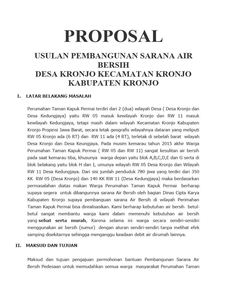 Sampel Proposal SAB | PDF | Sains & Matematika