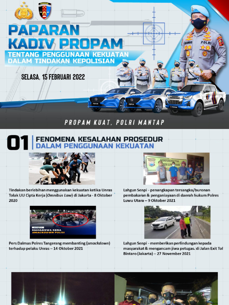 KADIV PROPRAM - Share - Paparan Kadiv Propam Tentang Penggunaan ...