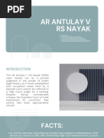 AR Antulay v. RS Nayak Case Analysis | PDF | Supreme Court Of India ...