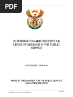 Leave Policy Dpsa - 084428 | PDF | Employment | Sick Leave
