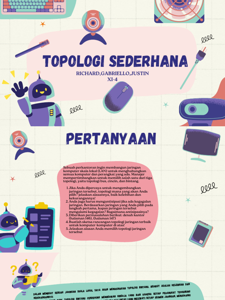 Purple and Green Modern ICT Computer Parts Classroom Quiz | PDF