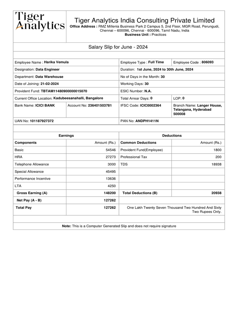 Payslip JUNE | PDF | Public Finance | Economies