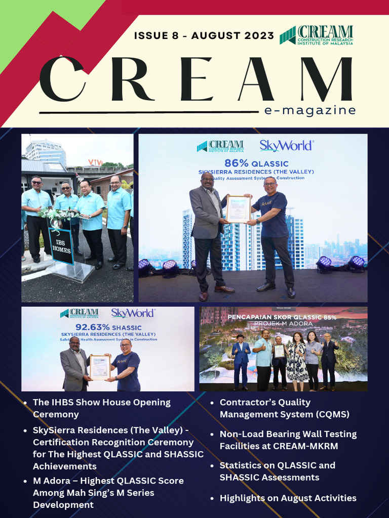 Issue No. 8 - CREAM E-Magazine | PDF | Wall | Iso 9000