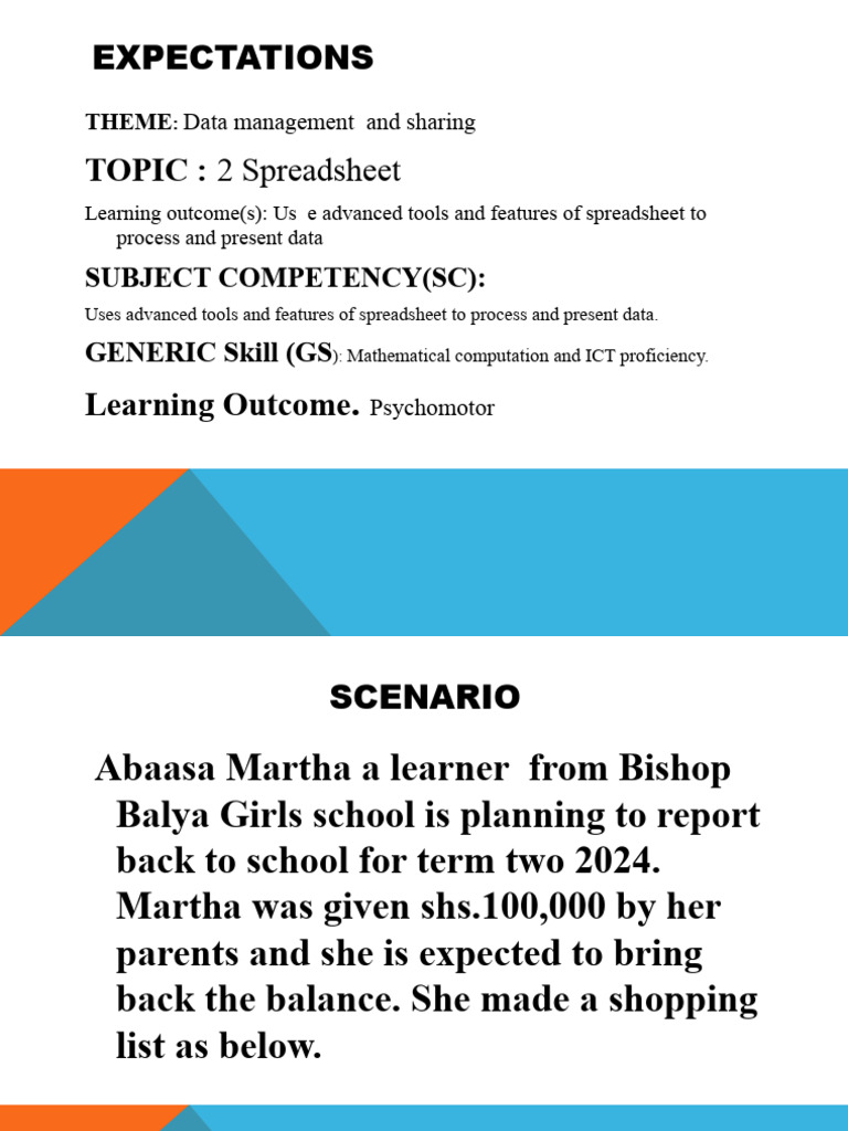 Advanced Spreadsheet Skills for Data Management | PDF | Teaching Methods & Materials