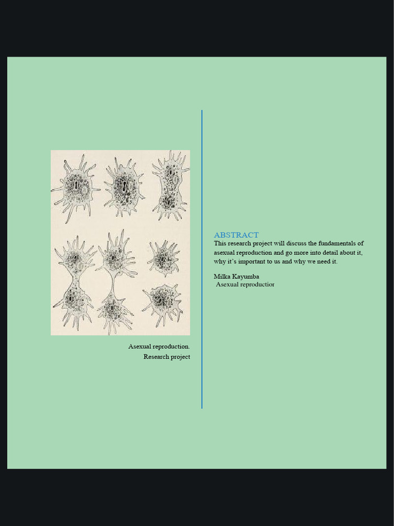 Asexual Reproduction Research | PDF | Reproduction | Species