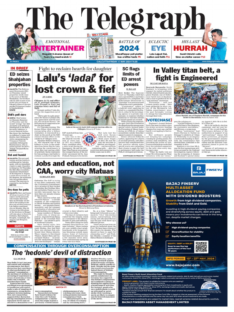 The Telegraph 17 May 2024 | PDF