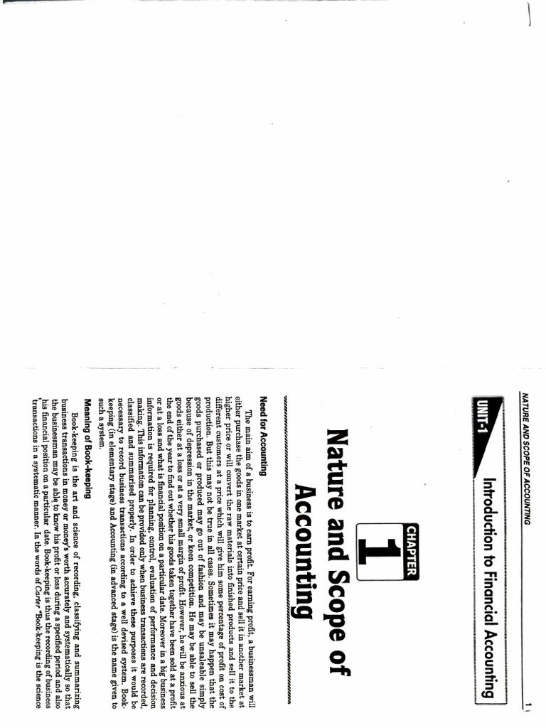 POA - Theory Notes | PDF | Accounting | Profit (Economics)