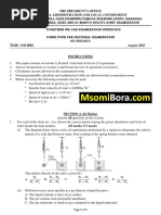 PHYSICS - Solved Exam | PDF | Collision | Anode