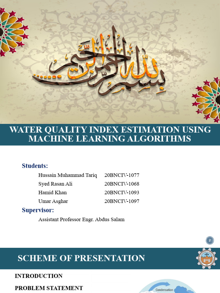 (Group 6) Presentation | PDF | Water Quality | Machine Learning