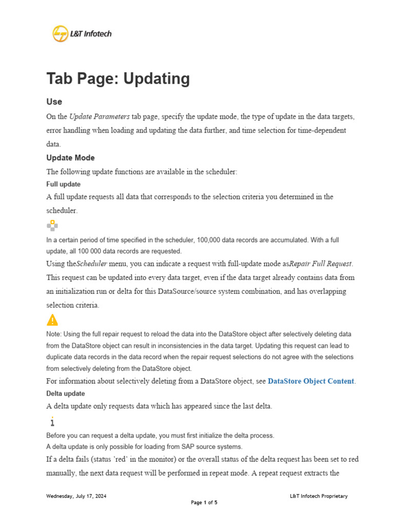 Infopackage | PDF | Data | Databases