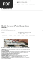 Class12 Physics Chapter1 Notes | PDF