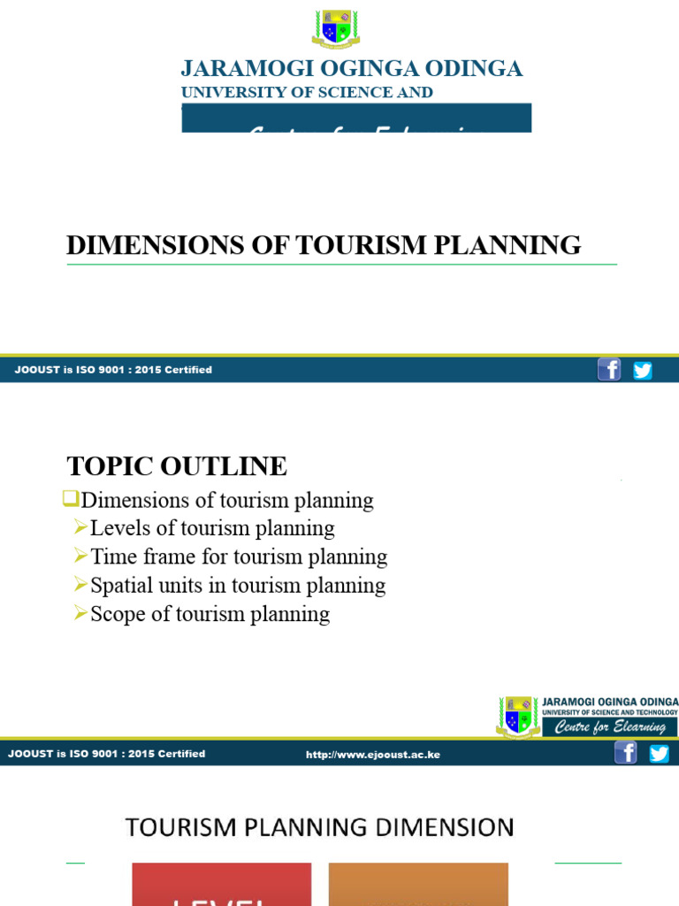 Dimensions of Tourism Planning | PDF | Tourism