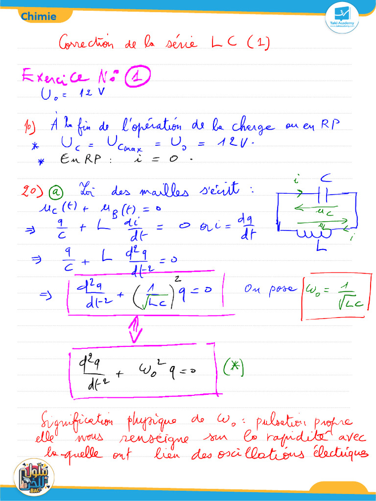 Série LC(1) Correction | PDF