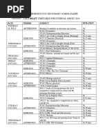 Uce Time Table 2025 | PDF