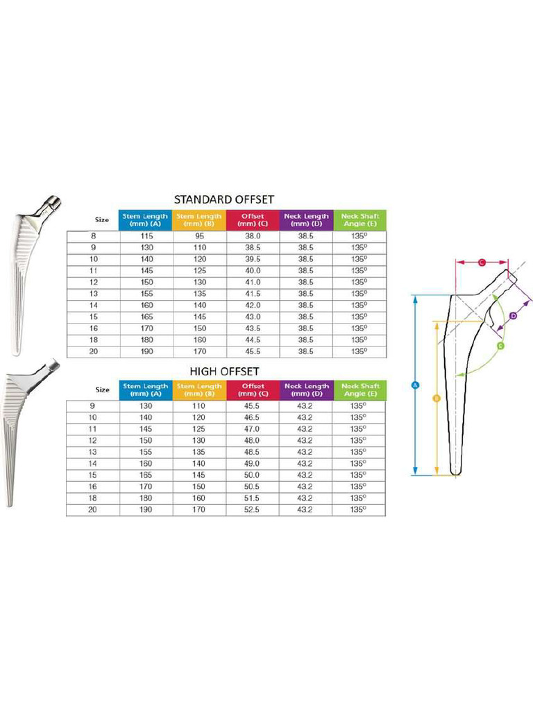Implant Design of The Corail Stem With Standard and High Offset ...