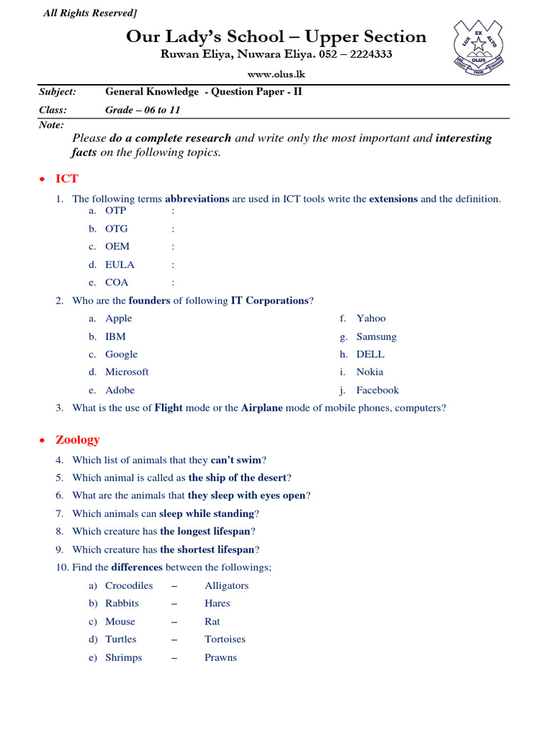 GK Paper - 2 | PDF