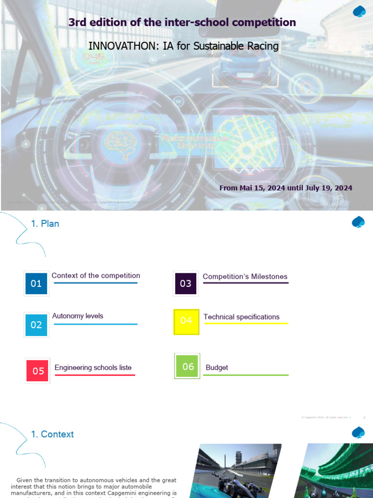 INNOVATHON Competition Capgemini - MG2 Engineering Third Edition | PDF ...