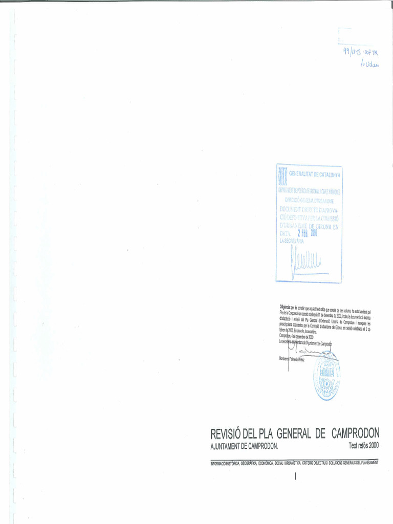 Pla General Urbanistic General | PDF